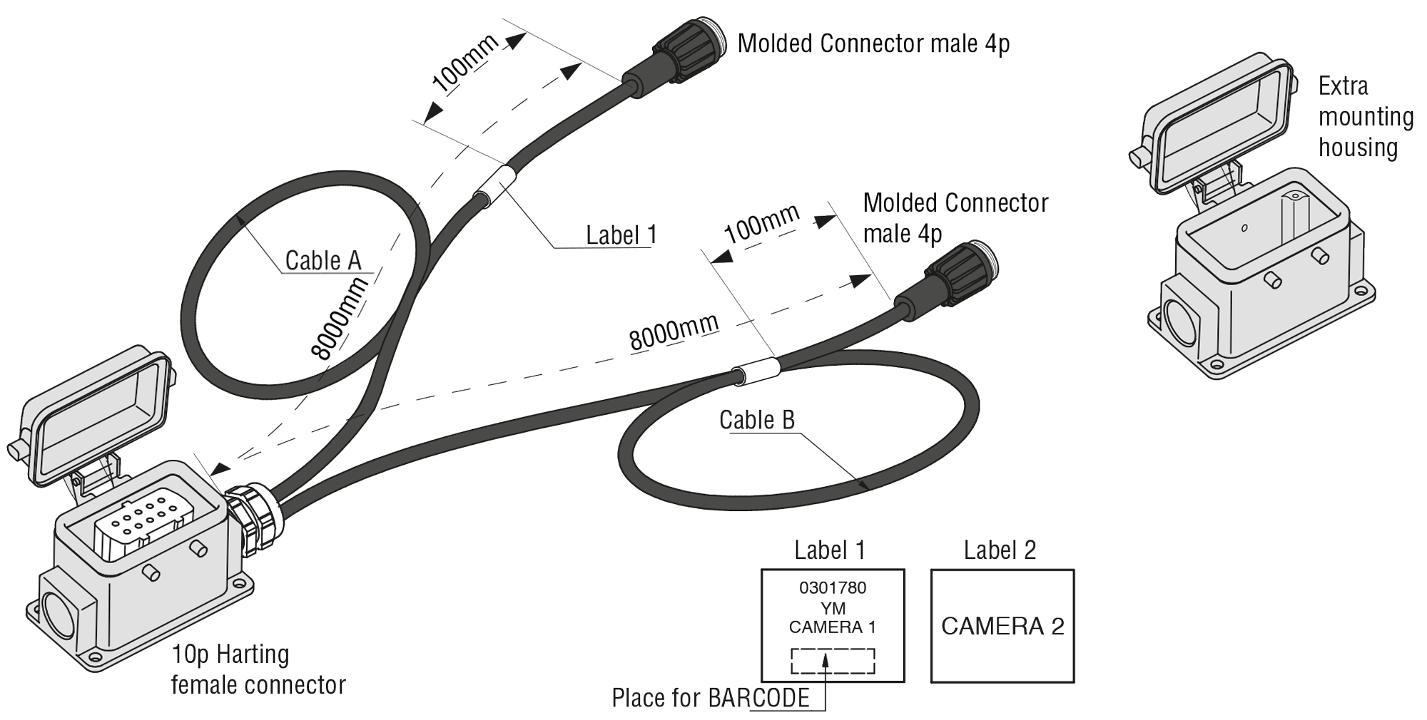 0431030301780 | Kabels voor alle zichtsystemen van Orlaco. - Wiegel.eu